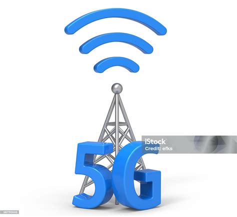 3d 5g Dengan Antena Teknologi Komunikasi Nirkabel Foto Stok Unduh