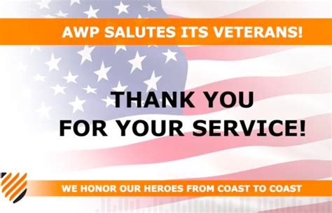 Awp Salutes Our Veterans Awp