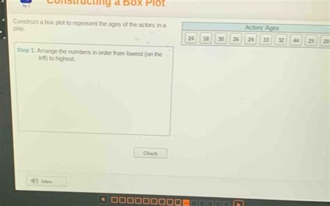 Solved Try It Constructing A Box Plot Construct A Box Plot To