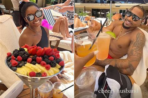 Simone Biles Enjoys Drinks With Husband Jonathan Owens After Wedding
