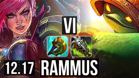 Vi Vs Rammus Jng 44m Mastery 819 1800 Games Godlike Kr