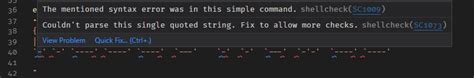 Shellcheck Should Ignore Multiline Literal Strings Issue 2568