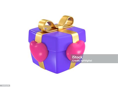 흰색 고립 된 배경에 여러 가지 빛깔의 선물 상자 휴일 아이콘 개념입니다 3d 렌더 3차원 형태에 대한 스톡 사진 및 기타