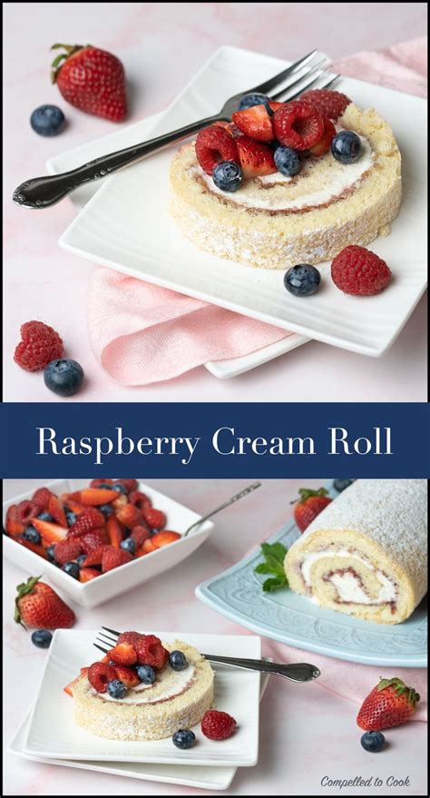 Raspberry Cream Roll