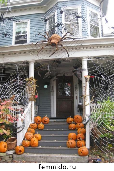 Хэллоуин 62 потрясающие идеи декора для дома Halloween Decorations Halloween Outdoor