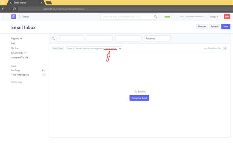 Email Filtering Forms Incorrect Filter Pattern When Clicked On Email