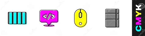 Set Color Palette Guide Front End Development Computer Mouse And