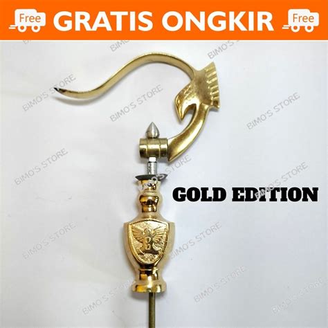 Jual GANTUNGAN SANGKAR LIPAT REPLIKA RAJA GOLD EMAS FULLSET CANTOLAN
