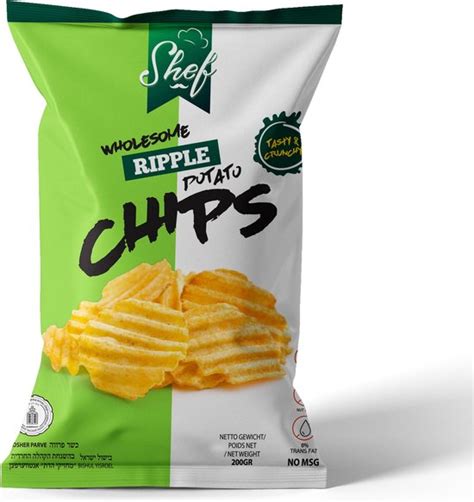 Shef Chips Ribbel Ripple Chips Met Zeezout X G Per Doos Bol