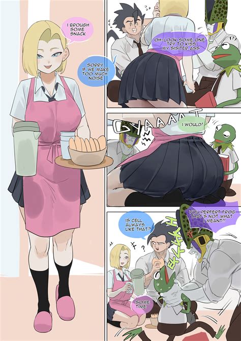 Android Cell Perfect Cell Kermit The Frog And Shallot Dragon Ball And More Drawn By