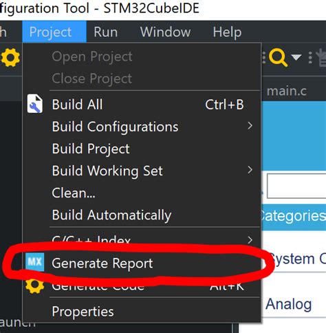 Solved Genereta Report With Stmcubeide Problem Stmicroelectronics Community