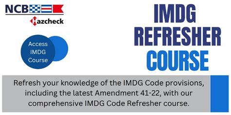 Ncb Hazcheck Exis On Linkedin Update Your Imdg Training To The