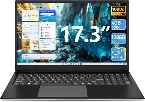 Amazon Com SGIN 17 Inch Laptop Laptops Computer 4GB RAM 128GB SSD With Intel Core I3 5005U