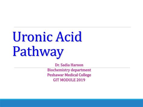 Ppt Uronic Acid Pathway Powerpoint Presentation Free Download Id