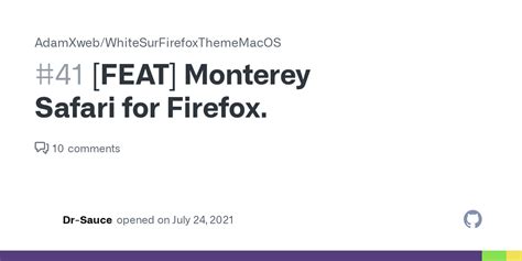 [feat] monterey safari for firefox · issue 41 · adamxweb