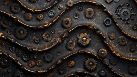 Intricate Steampunk Gears And Cogs Stock Illustration Illustration Of Complex Patternai