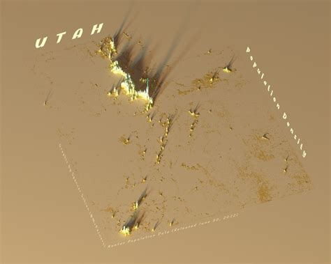 D Maps Visualize The Stark Population Density Differences In Cities In The U S My Modern Met