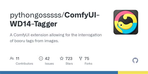 Github Pythongossssscomfyui Wd14 Tagger A Comfyui Extension Allowing For The Interrogation