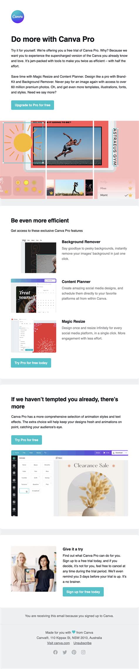 Saas Call To Action Emails Examples