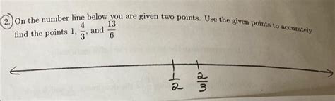 solved on the number line below you are given two points