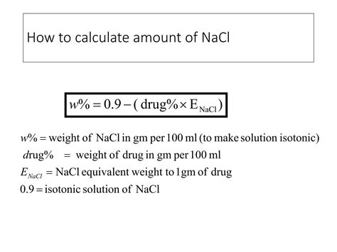 Isotonicity Notes Osmosis Calculation Methods Pptx