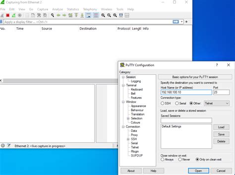 Proof Of Concept Using Wireshark To Demonstrate Telnets Vulnerability