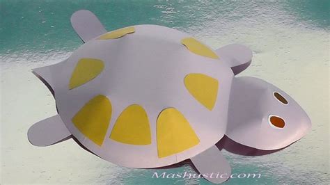 Simple Paper Craft A Turtle Mashustic Easy Paper Crafts Paper Crafts Crafts
