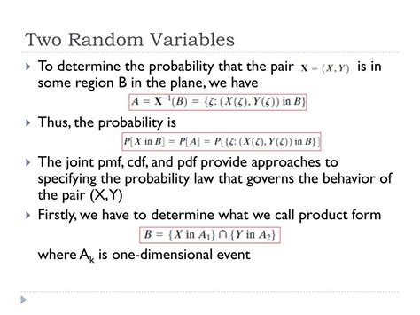 PPT Pairs Of Random Variables PowerPoint Presentation Free Download ID