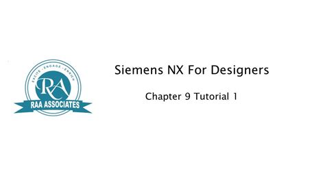 Chapter 9 Tutorial 1 C09tut1 Siemens NX YouTube