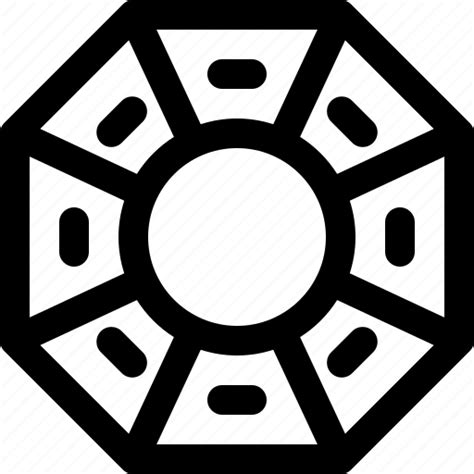Pa Kua Mirror Mirror Reflection Chinese Icon Download On Iconfinder