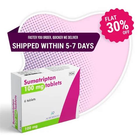 Over The Counter Sumatriptan Imitrex 10x10 Tablets Treatment