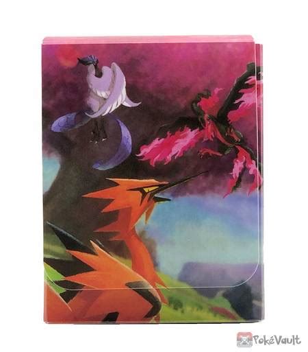 Pokemon Center Galarian Articuno Moltres Zapdos Card Deck Box Holder