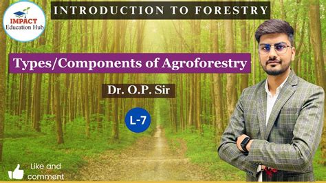 Different Agroforestry Systems II Types Of Agroforestry II Introduction To Forestry II YouTube