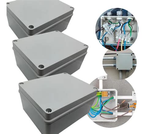 Kit 5un Caixa Passagem Vedada Sobrepor Pvc Cinza 180x145x84 Mercadolivre