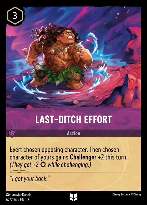 Last Ditch Effort Lorcana Card