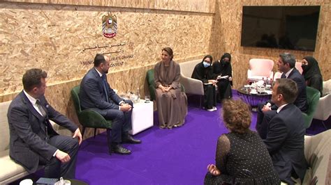 Инсерти од средбата на ЗПВРСМ Битиќи и МЖСПП Нуредини со министерката Ал Мхери од ОАЕ Youtube