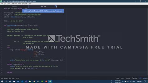 Python Sms Sender Youtube