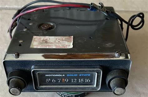Vintage Motorola Solid State Am Radio Tm326m Untested As Is £7 87