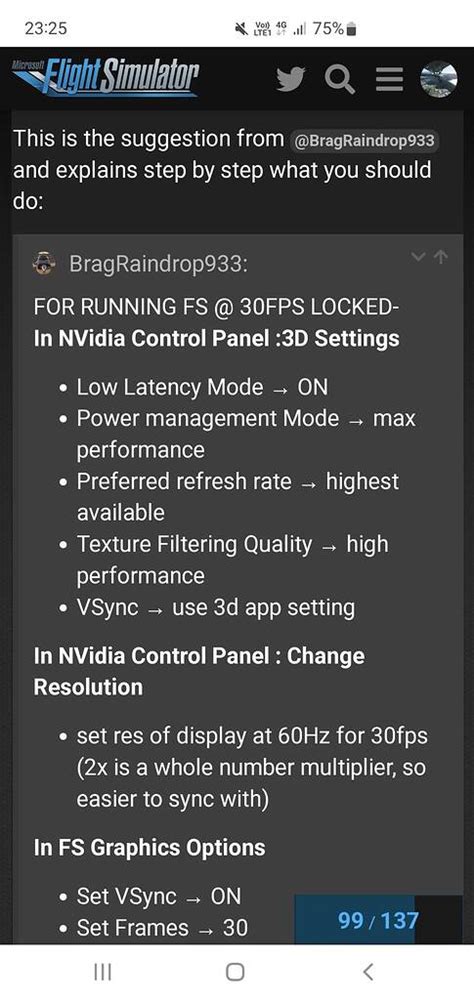 Nvidia Settings In Control Panel Install Performance Graphics Microsoft Flight Simulator