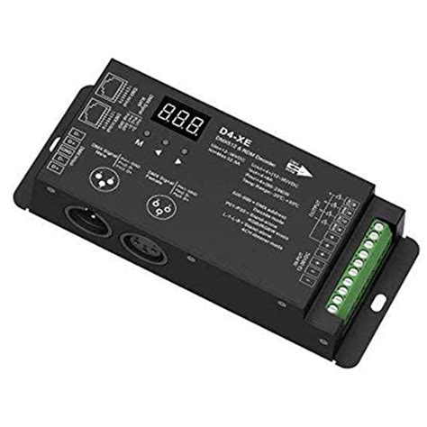 4CH D4 XE 32A DMX Decoder PWM Flicker Free Smooth DimmRegis 4CH D4 XE