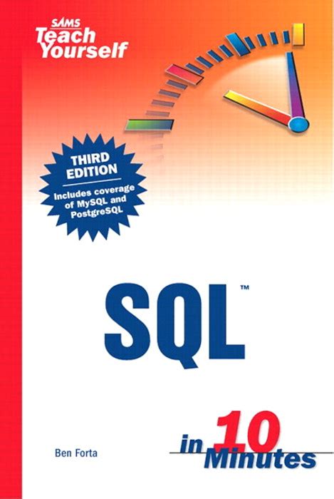Sams Teach Yourself Sql In 10 Minutes 3rd Edition Picture