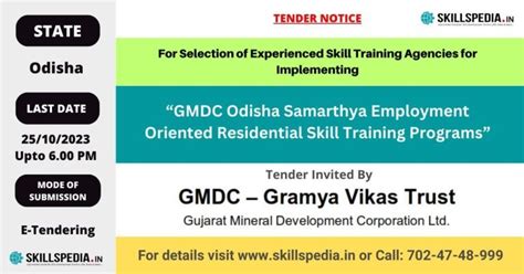skill development tenders 2023 rfp eoi skillspedia
