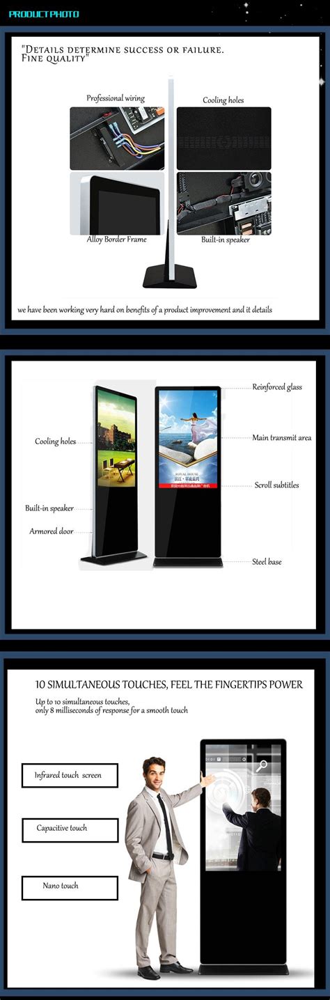 Lights Advertising Machine Screen 49inch Lcd Display Manufacturers And