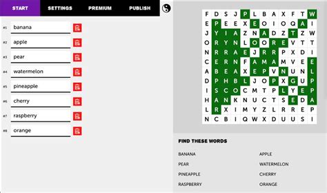 Crear Sopa De Letras Online Gratuito E Interactivo Puzzel Org