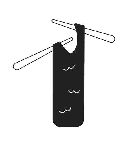 Premium Vector Needles Knitting Monochrome Flat Vector Object