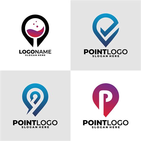 Point Logo Set Vector Design 16799710 Vector Art At Vecteezy