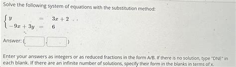 solved solve the following system of equations with the
