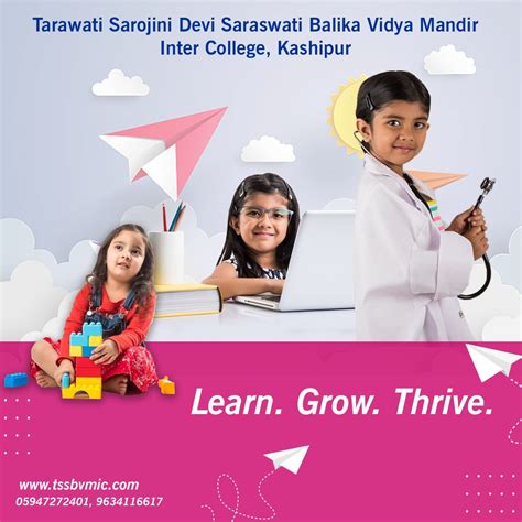 🎓🌱 Learn Grow Thrive At Tarawati Sarojini Devi Saraswati Balika Vidya