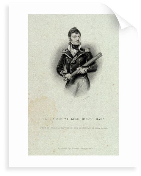 Captain Sir William Hoste Bart Posters And Prints By William Greatbach