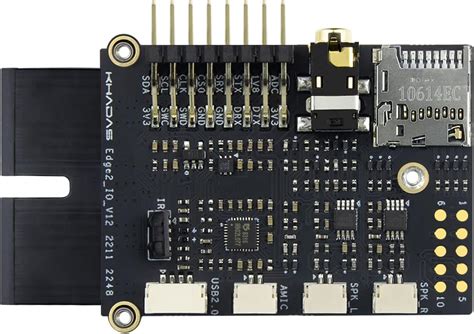 Khadas Edge2 Io Module With Uhs I Sd Card Reader Dual